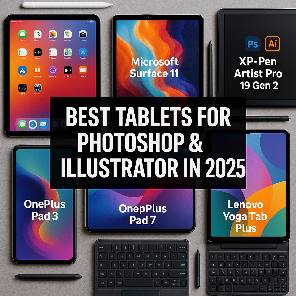 Best Tablets for Photoshop & Illustrator in 2025